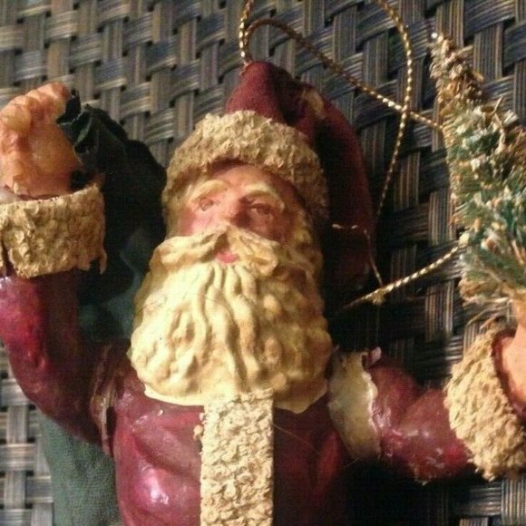 Unbranded R.O.C. | Holiday | Vintage Paper Macha Santa Figurine ...